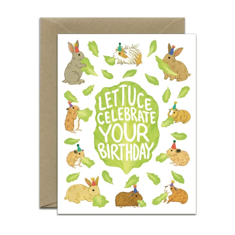 Lettuce Celebrate Your Birthday Greeting Card - Alice in Bunderland®